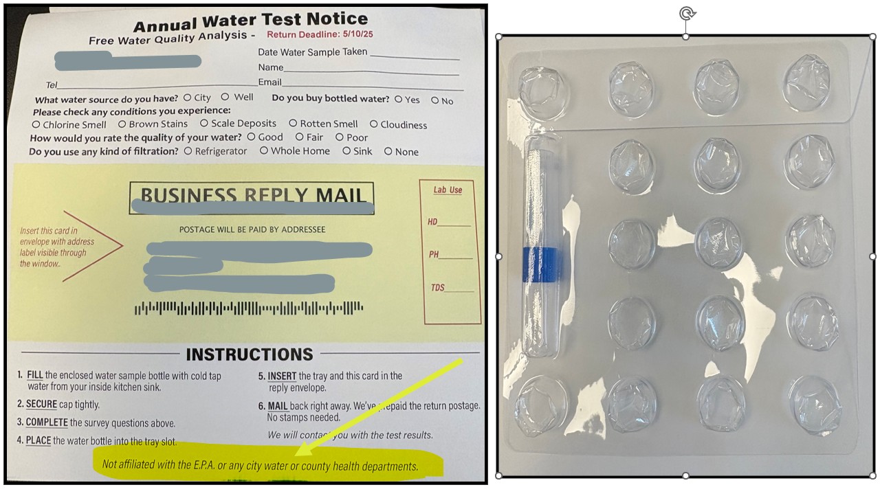 Water Testing Kits are Circulating in Our Area - Trussville Gas and Water